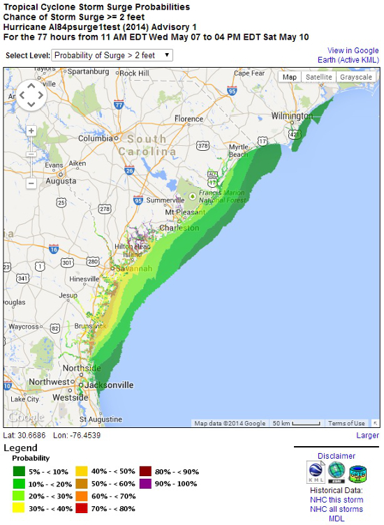 The Hurricane Watch Net - (NHC Graphical Product Explained)